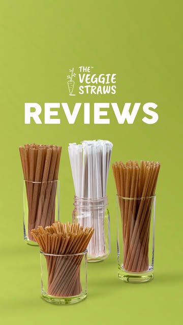 The Veggie Straws | 100% Biodegradable Straws-Gluten Free